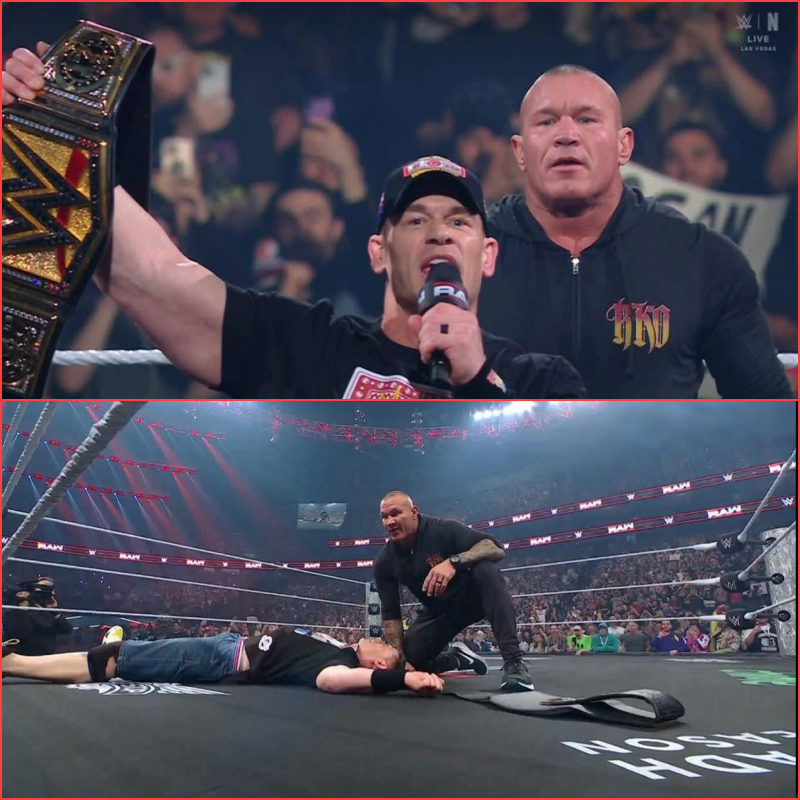 UNBELIEVABLE! Babyface Randy Orton RKO Heel John Cena in Main Event ...