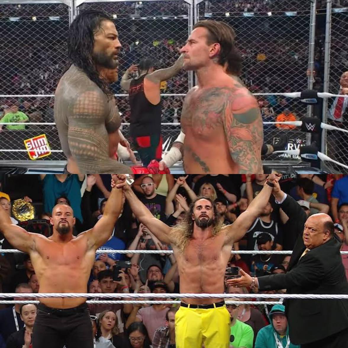 🔥"OFFICIAL? Roman Reigns joins CM Punk to form a new force, confronting Seth Rollins ...